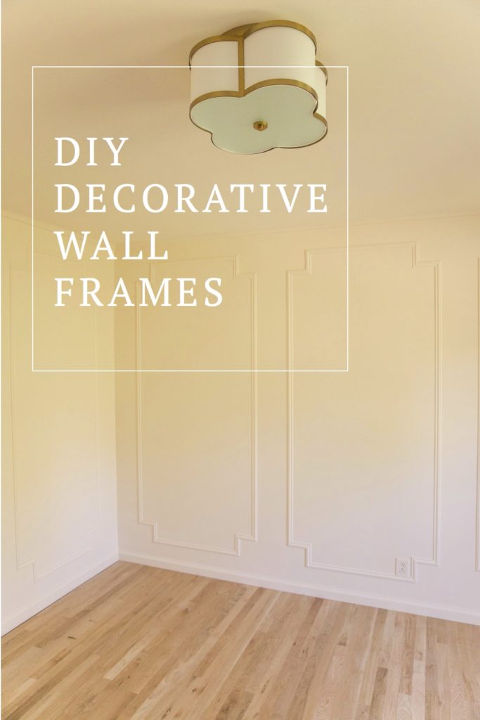 DIY Wall Moulding Frames - In Honor Of Design
